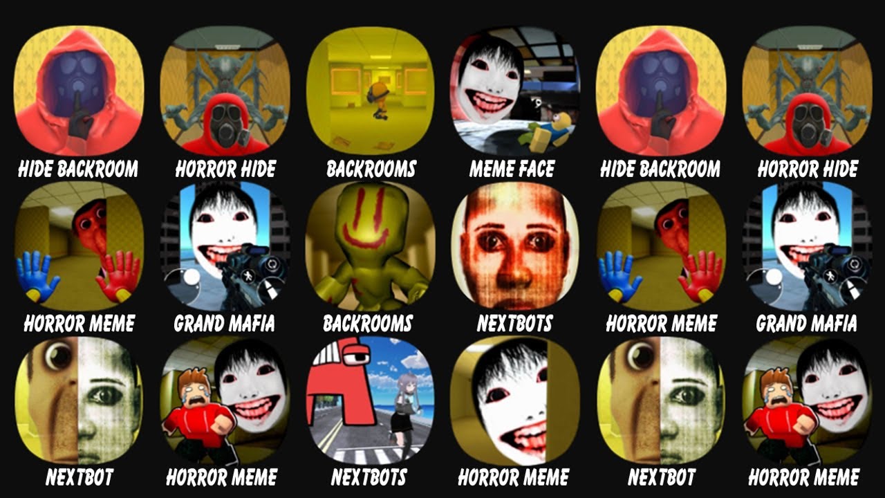 Hide in The Backroom, Horror Hide, Backrooms - Shoot Them All, Meme ...