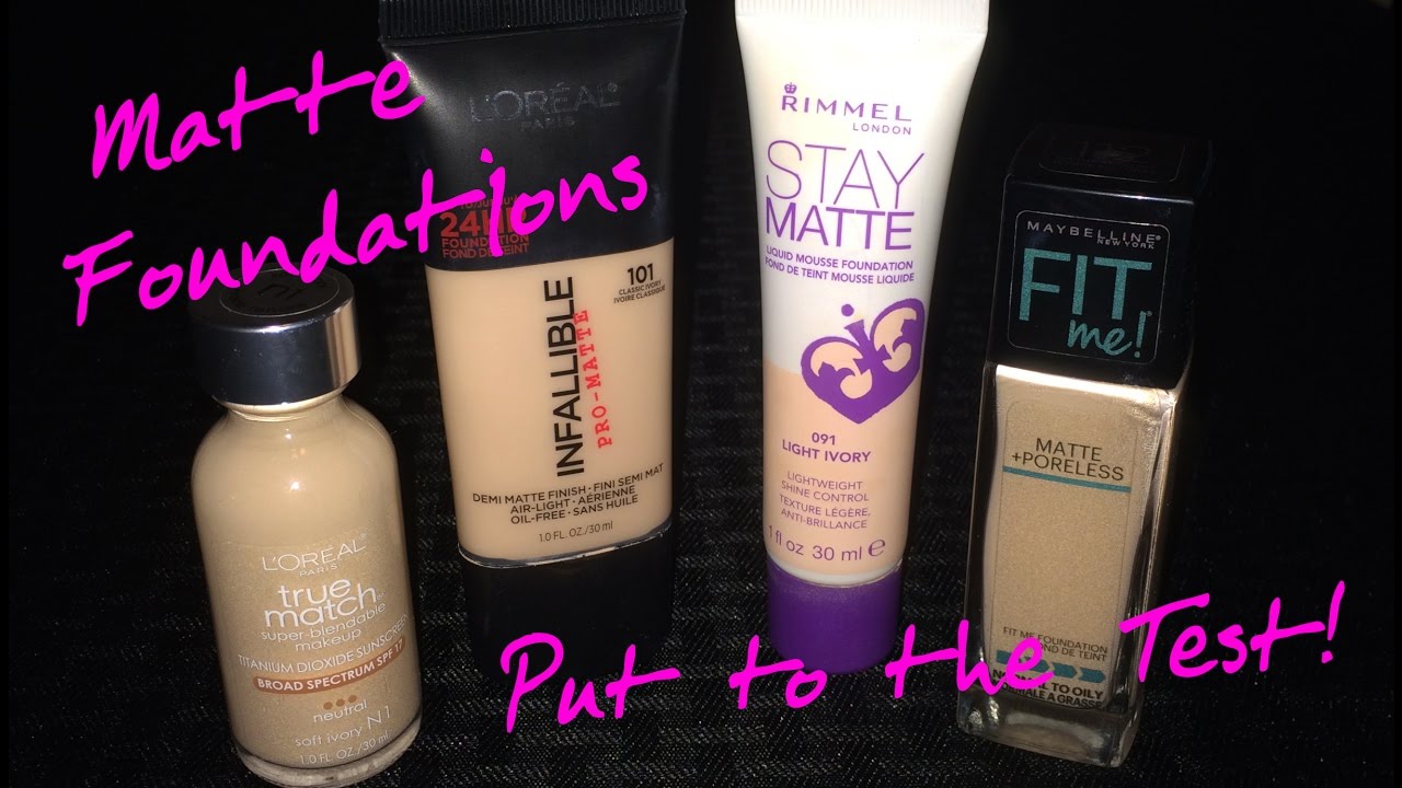 Matte Drugstore Foundations for Oily Skin Put to the Test! - YouTube