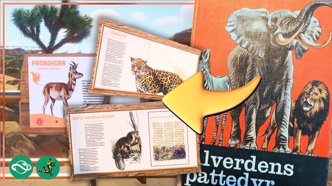 How I use Book Illustrations for my Custom Signs in Planet Zoo - YouTube