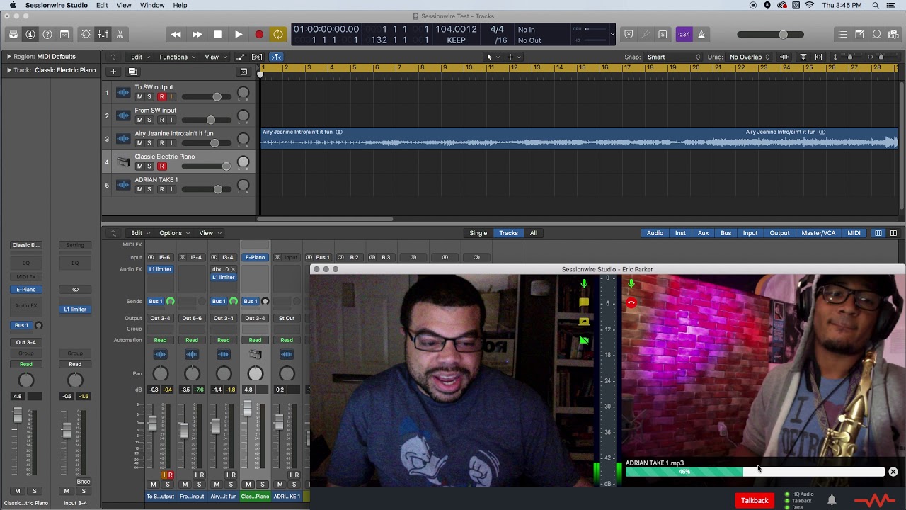SESSIONWIRE VIRTUAL RECORDING STUDIO - YouTube
