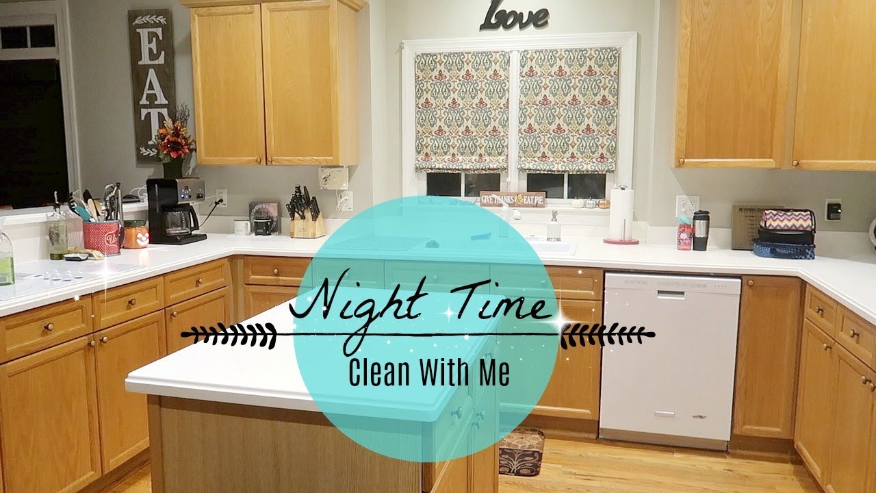 Night Time Clean With Me | Cleaning After Dark | Relaxing Cleaning ...