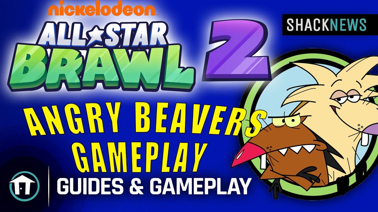 Angry Beavers Gameplay - Nickelodeon All-Star Brawl 2 - YouTube