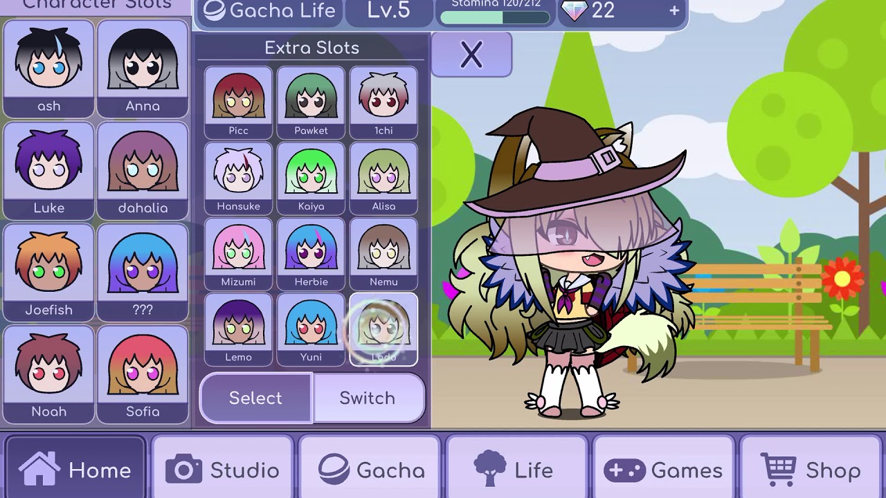 Gatcha life character - YouTube