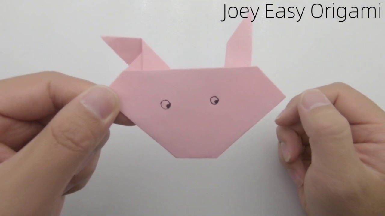 Origami Rabbit Head Easy - - How to Make Origami Rabbit Head Step by ...