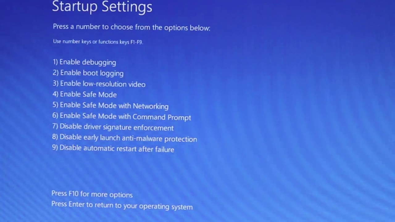 How to start Windows 10 in Safe Mode - YouTube