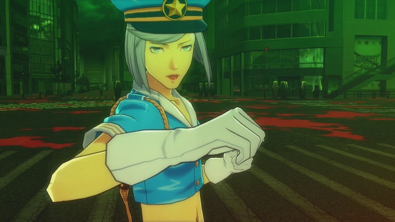 Persona 3: Dancing Moon Night- Akihiko's Miniskirt Police Officer ...