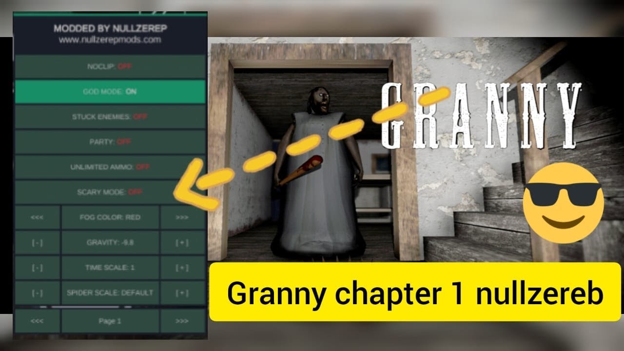 granny chapter 1 nullzerep mod apk gameplay||grannygame||grannychapter1 ...