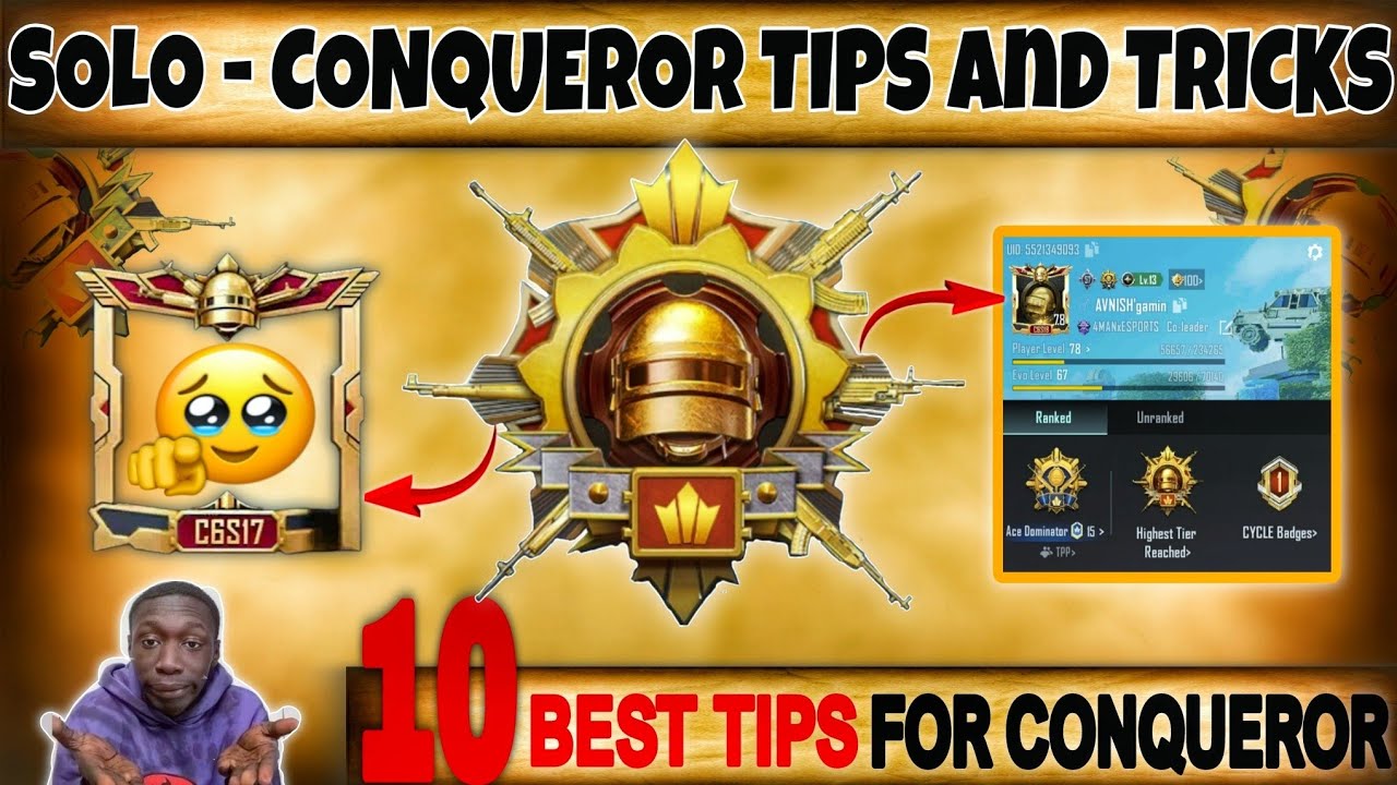 4 DAYS LEFT ⏳ | 10 MOST IMPORTANT TIPS FOR SOLO - RANK PUSH TARGET | TIPS FOR SOLO - CONQUEROR 🎯 ...