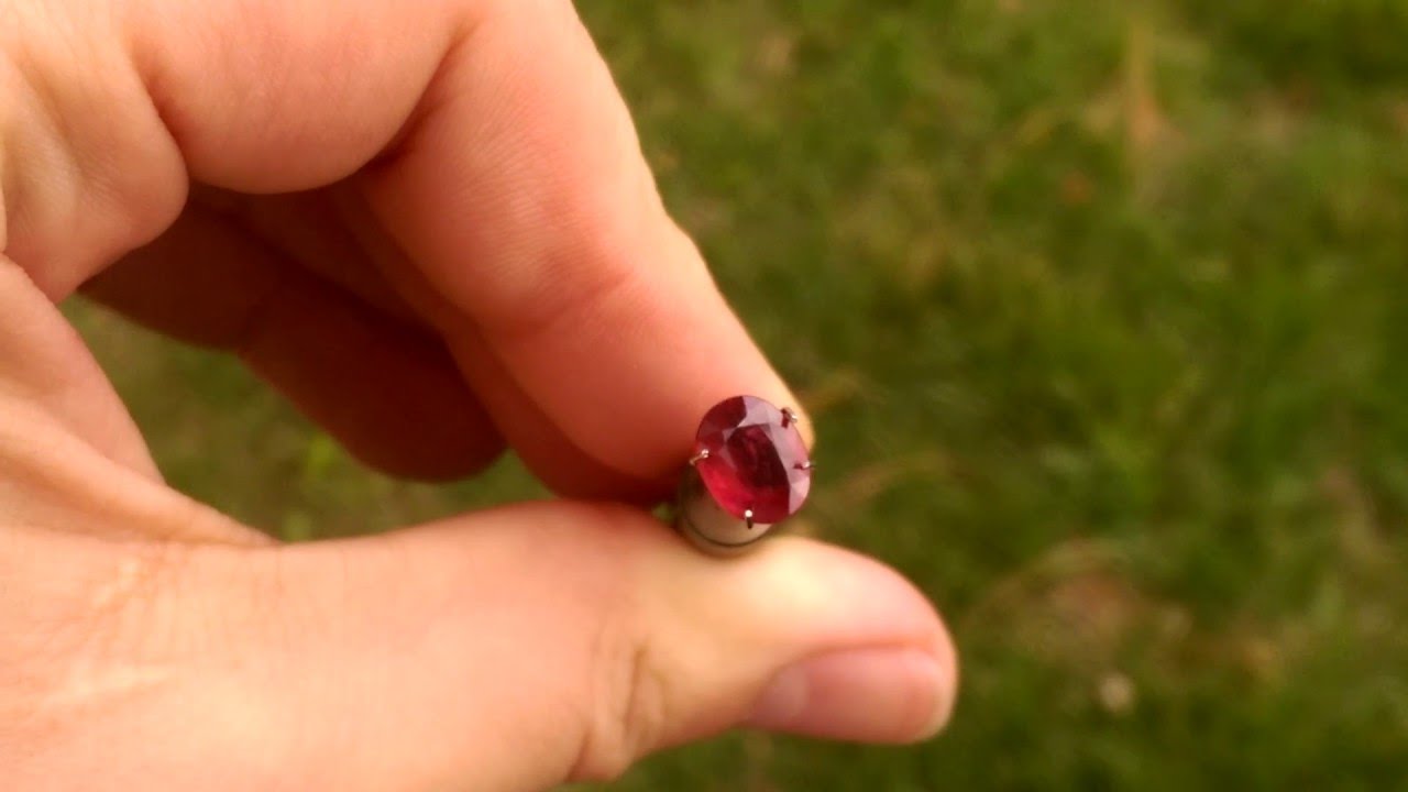 Pretty Red Burmese Ruby Gemstone from KGC - YouTube