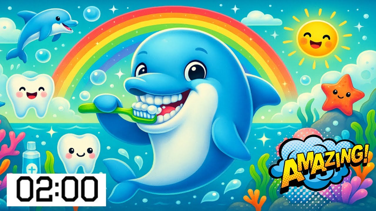 Brush Like A Dolphin Magic Toothbrush Timer | Fun Toothbrushing Song ...