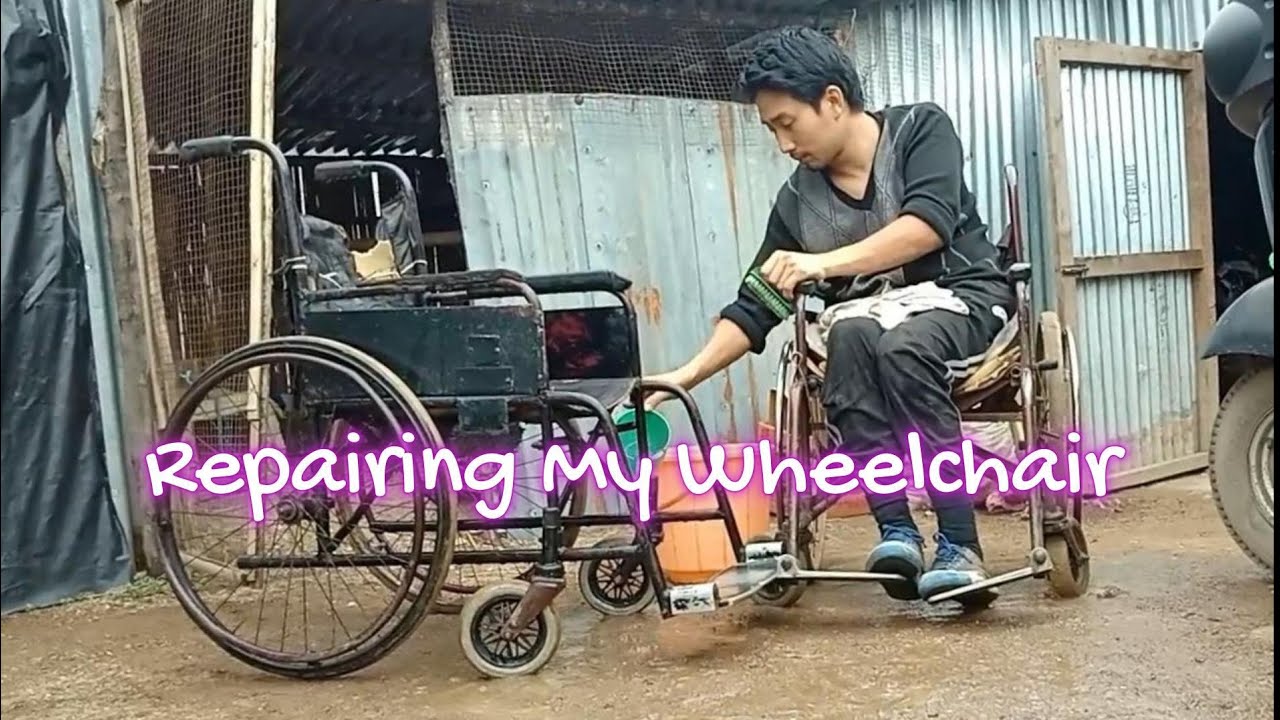 REPAIRING MY WHEELCHAIR // DISABLE LIFE - YouTube
