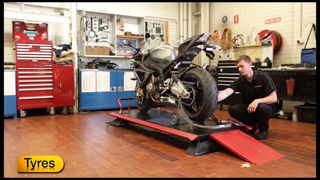 Motorcycle pre ride safety checks Tyres checks - YouTube