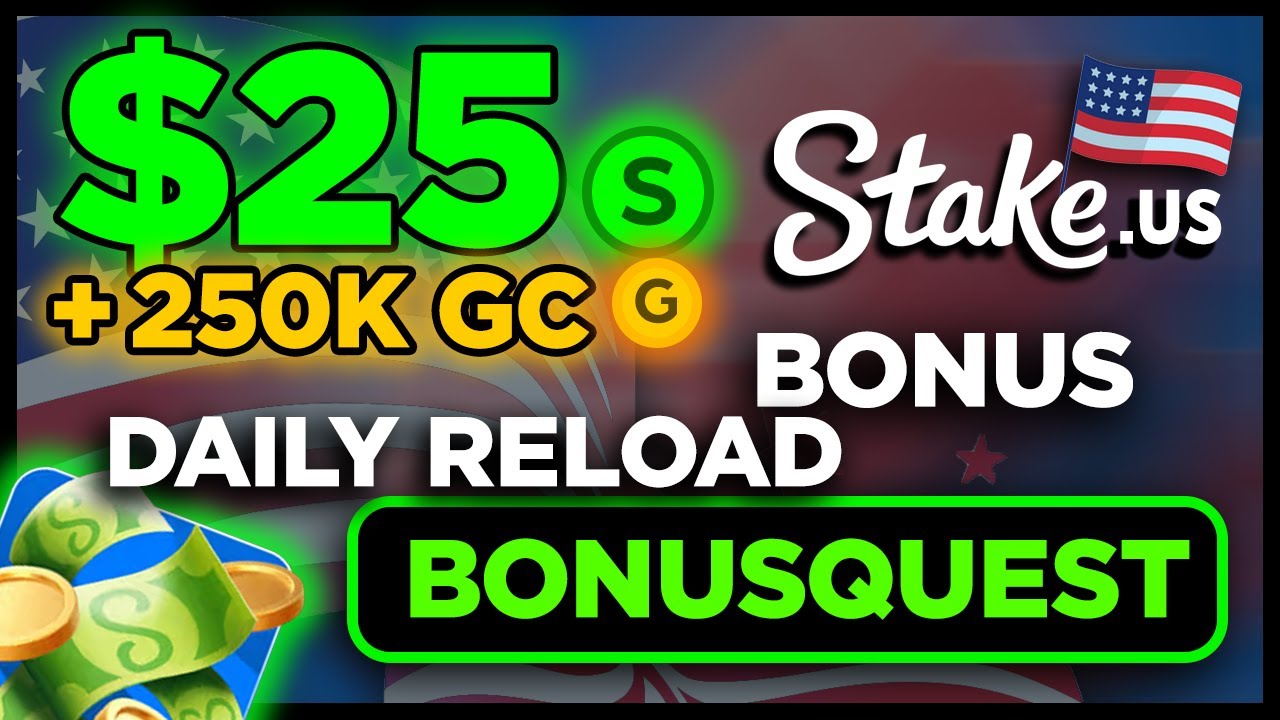 How To Get Daily Reload Bonus on Stake.us | Promo code BONUSQUEST - YouTube