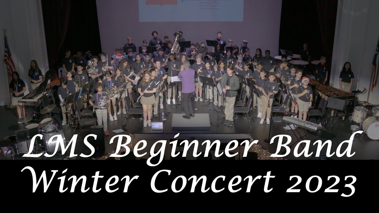 LMS Band Winter Concert | Beginner Band (Fall 2023) - YouTube
