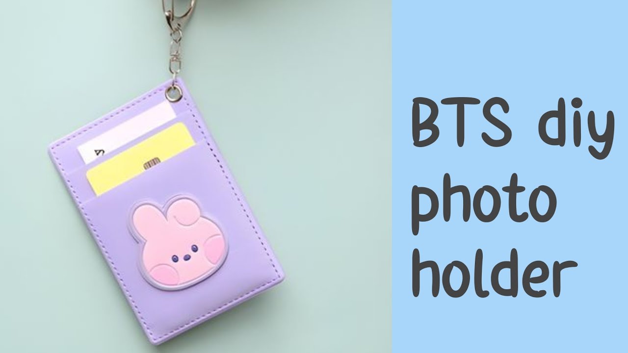 BTS easy diy photo holder🫰🏻💜 how to make easy crafts #bts #diy #bt21 # ...