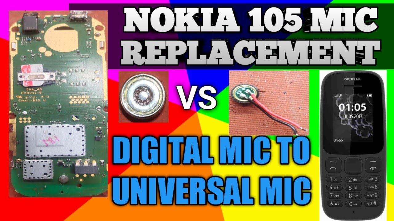 NOKIA 105 digital mic replacement universal mic 2023 #nice #vairal # ...