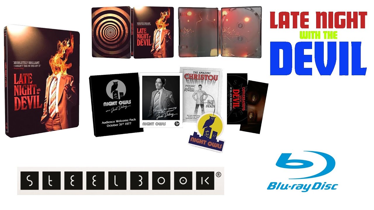Late Night With the Devil [Limited Edition Steelbook Blu-ray & DVD ...