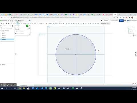 How To Create a Circle Sketch in OnShape - YouTube