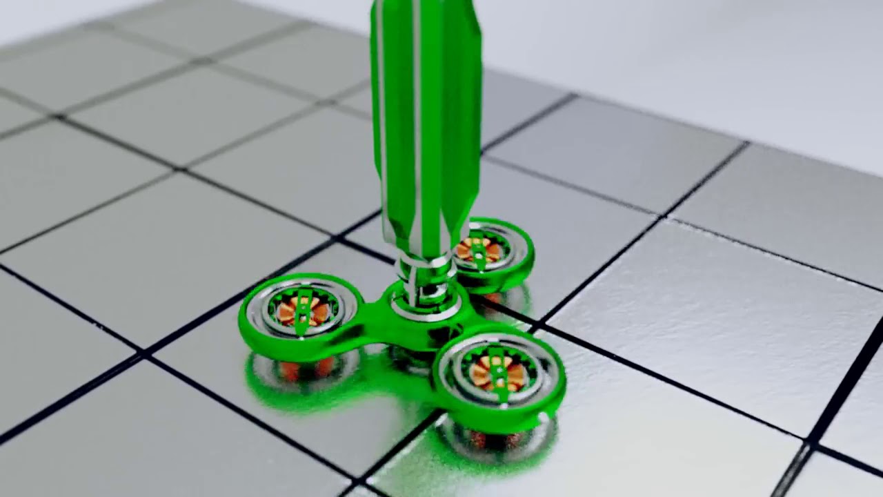 Gyroscopic Fidget Spinner| Self Spinning - YouTube