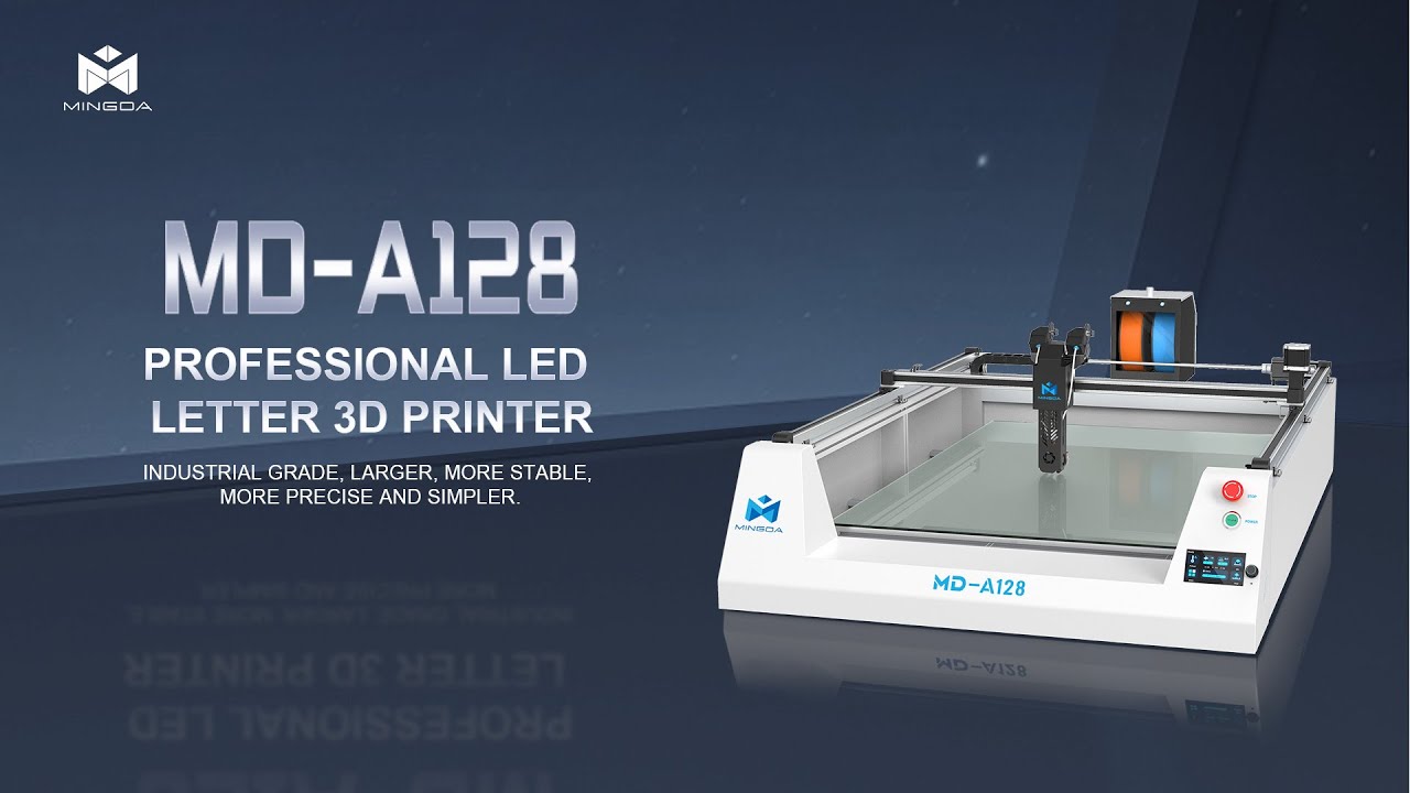 MINGDA 2023 New Letter 3D Printer MD-A128 for Printing Channel Letter ...