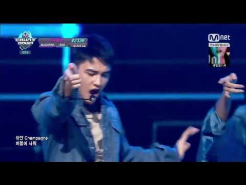 160825 엠카 M Countdown EXO Lotto 로또   Louder