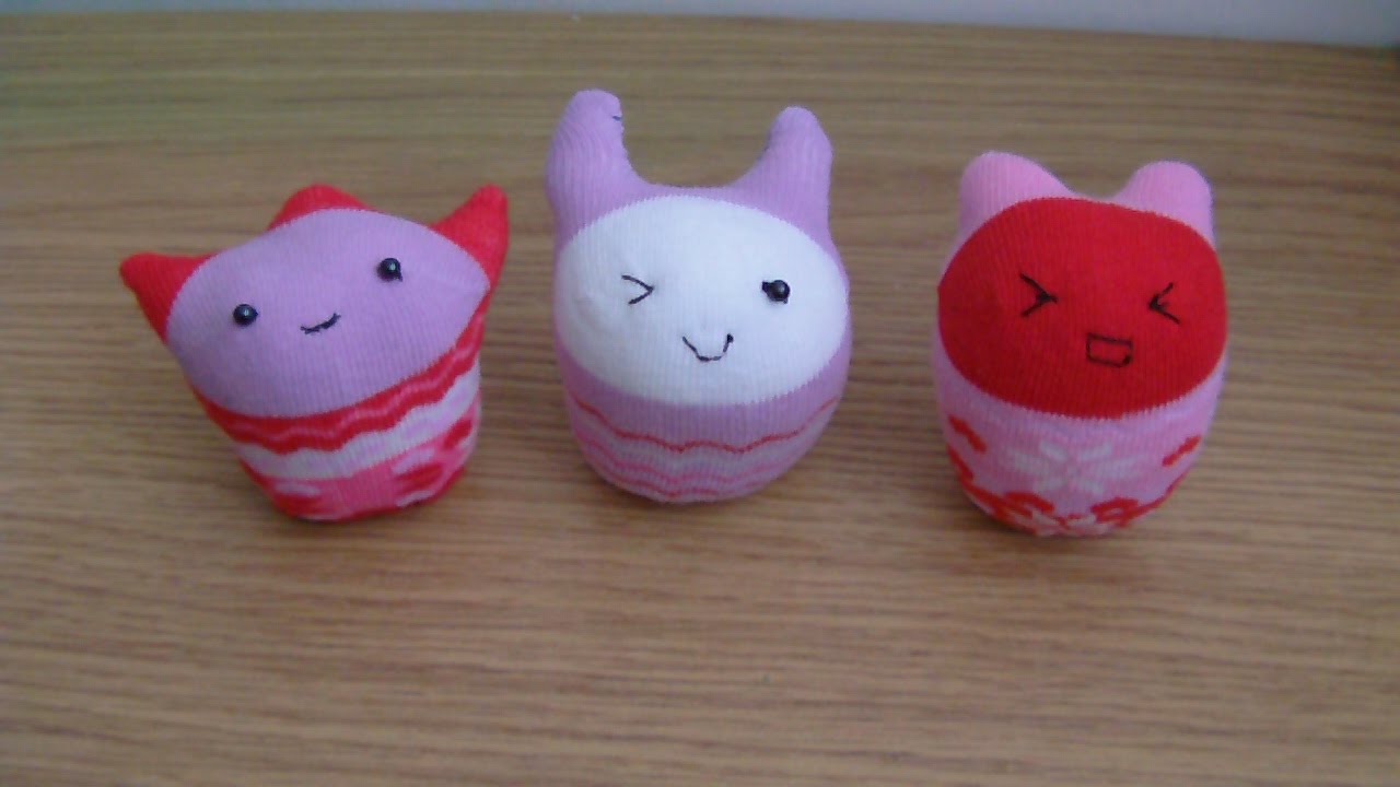 How To Make A Sock Buddy Plushie - YouTube