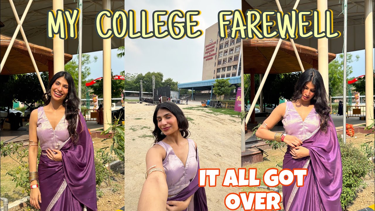 My College Farewell vlog🥹| Maharaja Agrasen college| Maims/Mait| It’s all getting over 💘 # ...