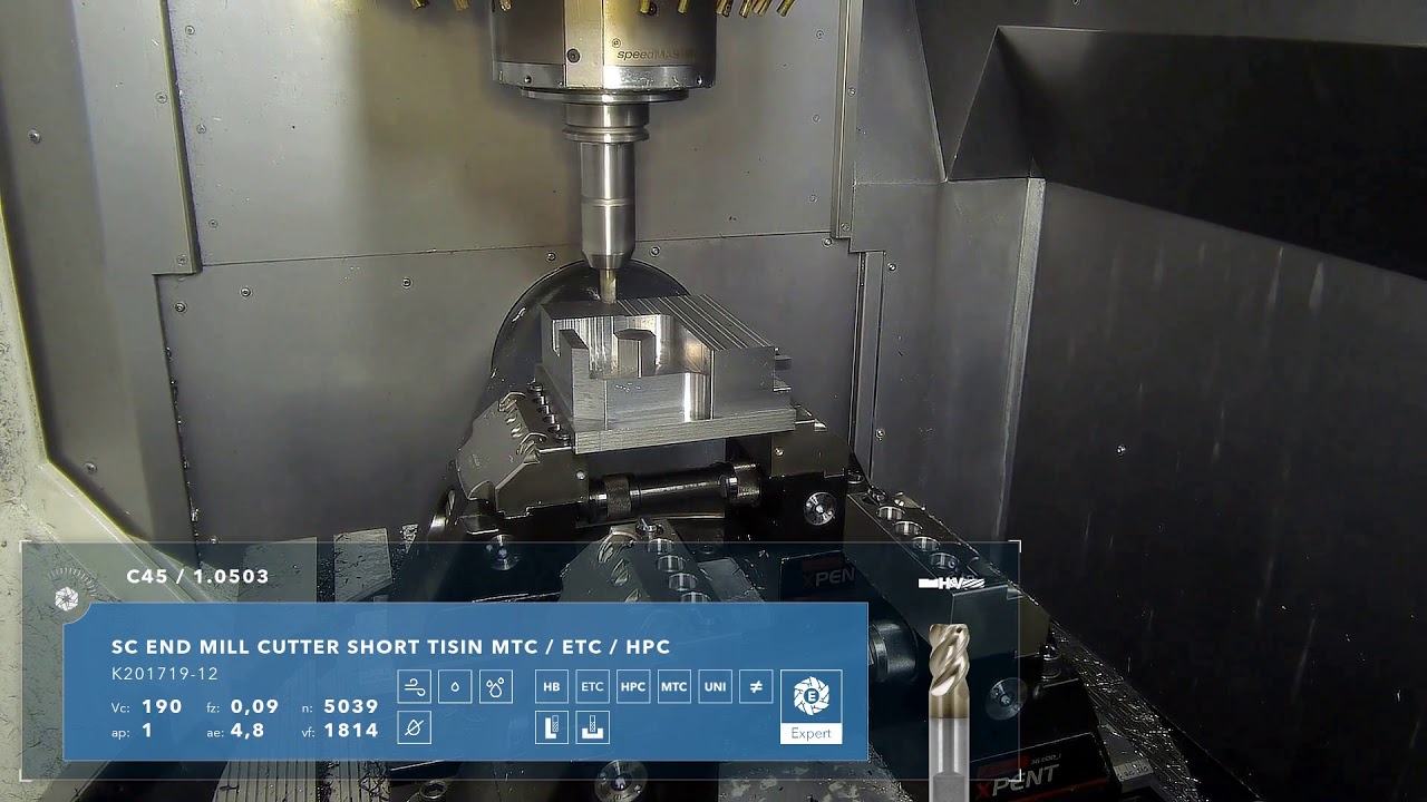 H&V EXPERT STEEL SC End Mill Cutter - K201719-12 - Multipass Milling ...