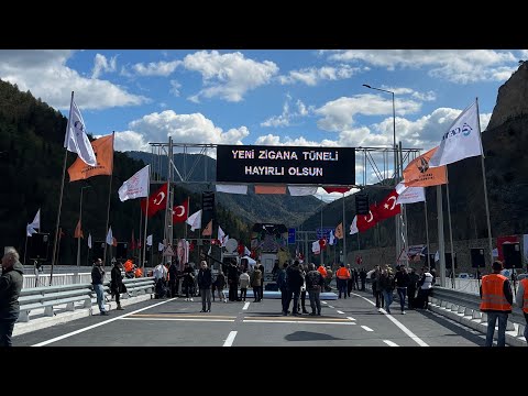 ZİGANA TÜNELİ AÇILIŞI VE İLK GEÇİŞİMİZ.