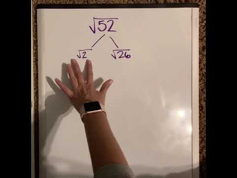 simplify square root 52 - YouTube