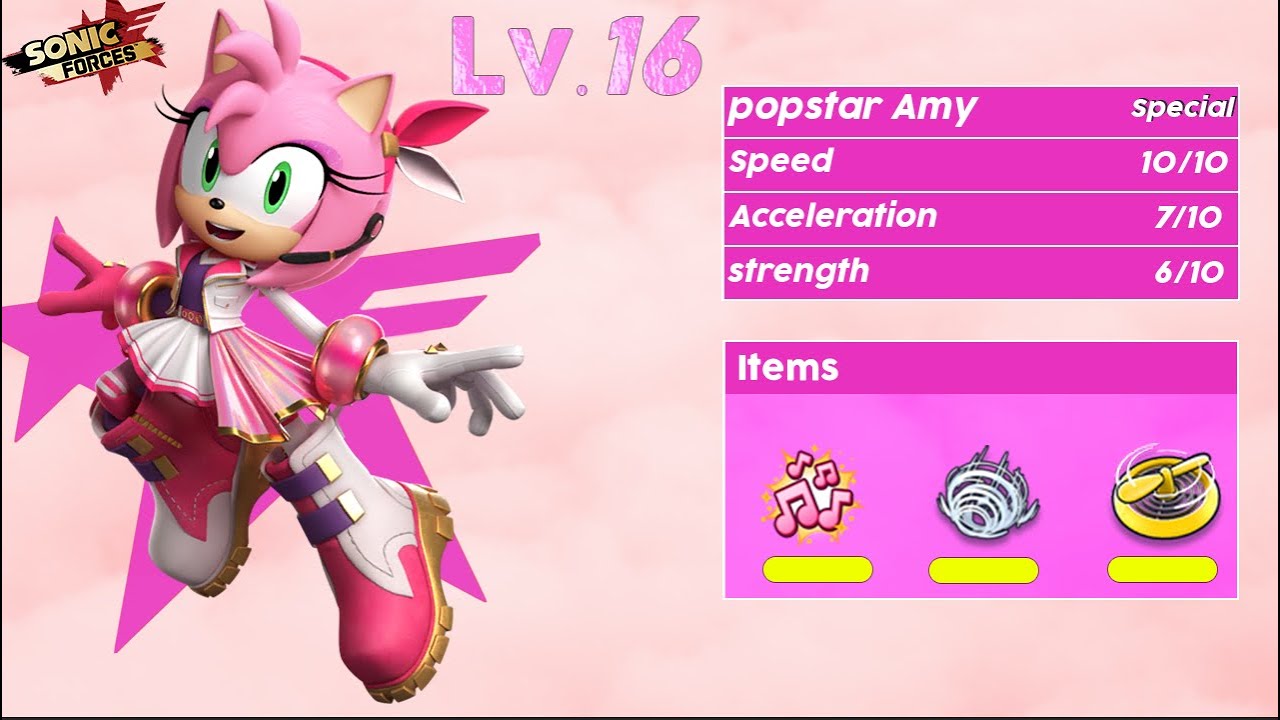 Sonic Forces Speed Battle - Max Popstar Amy - Gameplay - YouTube