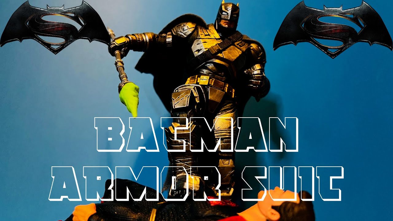 McFarlane Toys DC Multiverse BVS BATMAN ARMOR SUIT Action Figure Review ...