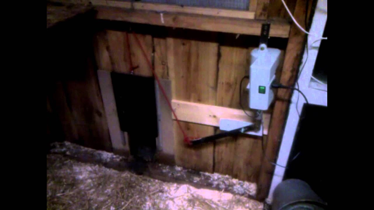 automatische kippenluik.wmv - YouTube