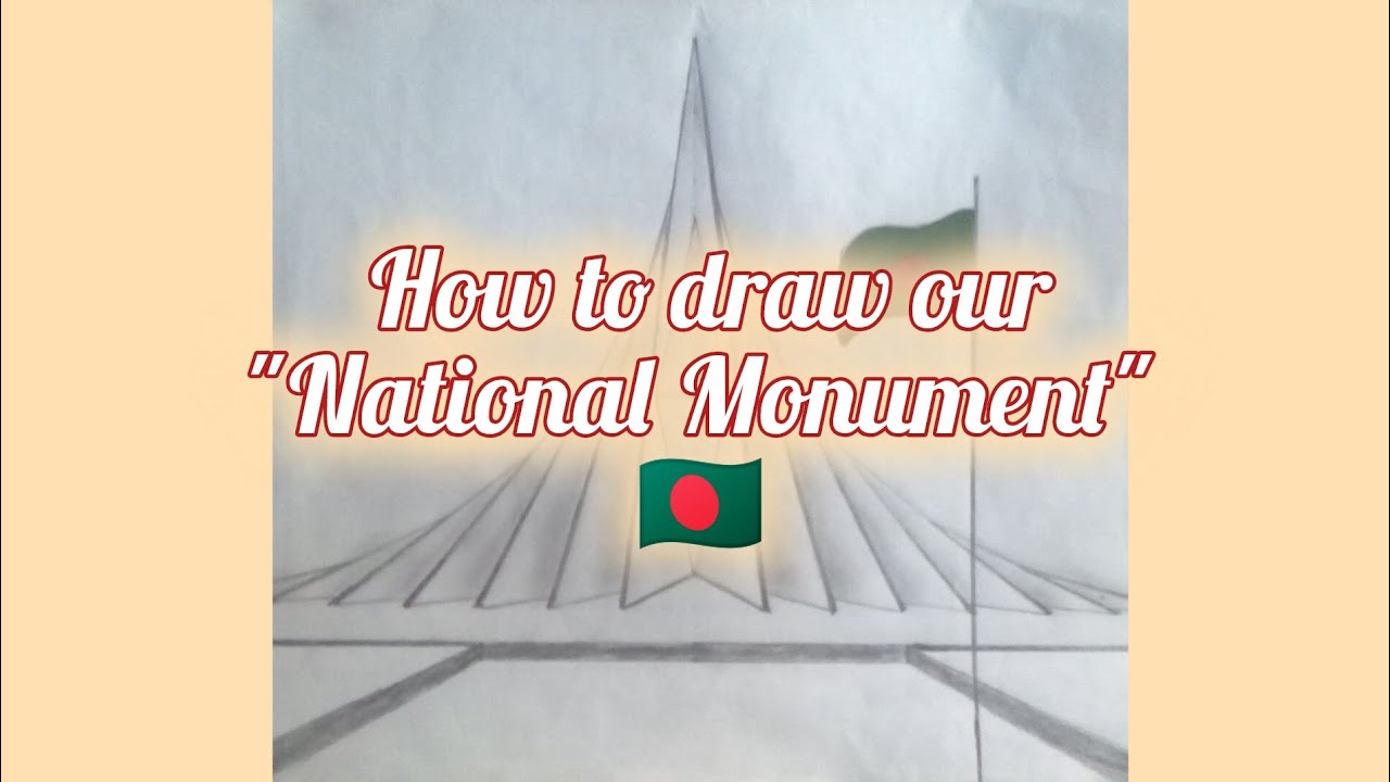 How to draw National Monument of Bangladesh. - YouTube