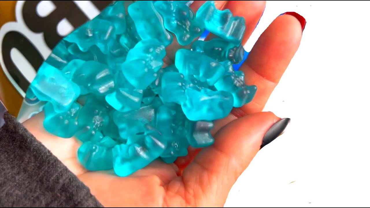 100th Anniversary Edition Haribo Gold bears Blue Raspberry Gummy Bears ...