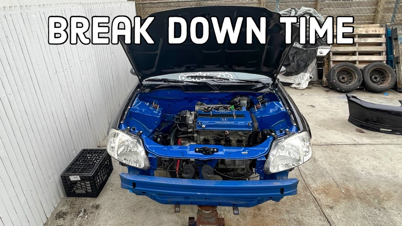 Taking my turbo civic apart for the new 500hp turbo build ( part 2 ...
