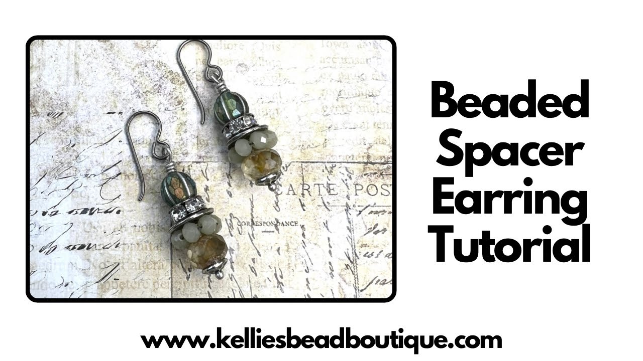 DIY Beaded Spacer Earrings | Elegant Handmade Jewelry with Czech Glass ...