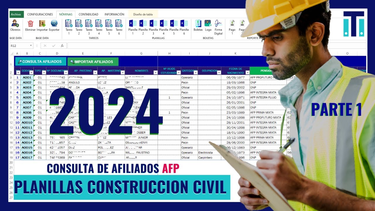 Consulta masiva de AFILIADOS AFP | Sistema de planillas Construcción ...
