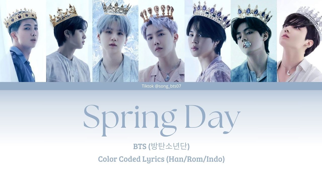BTS (방탄소년단) - Spring Day | Color Coded Lyrics (Han/Rom/Indo) - YouTube