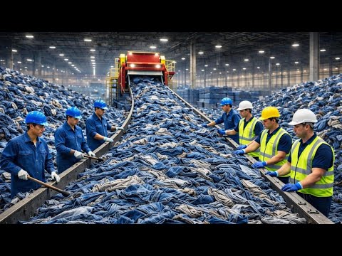Inside a High-Tech Denim Recycling Factory | From Trash Jeans to Luxury ...