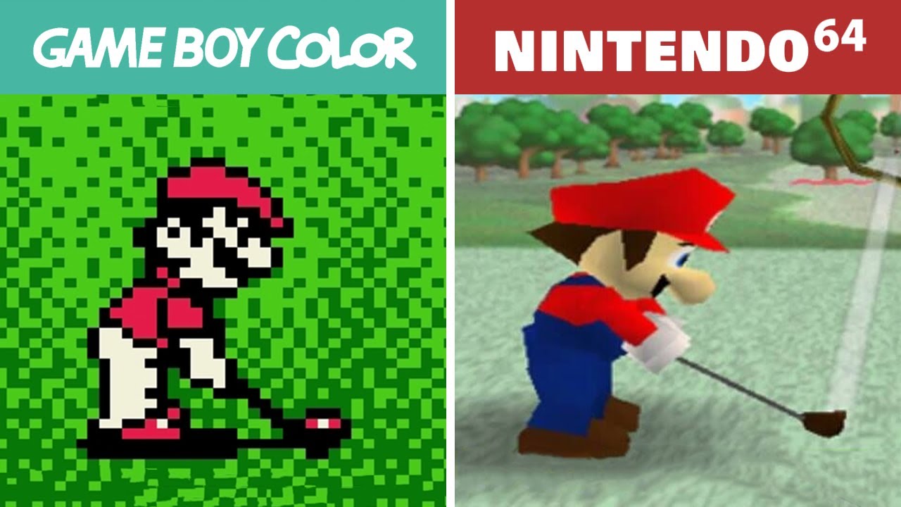 Mario Golf (1999) GBC vs N64 [Graphics Comparison] - YouTube