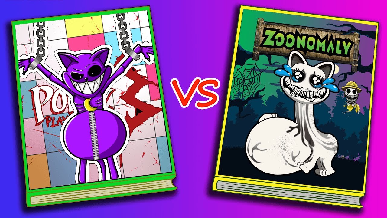 🐾paper diy🐾ZOONOMALY vs SMILING CRITTERS 😈 COLLECTION GAME BOOK ...