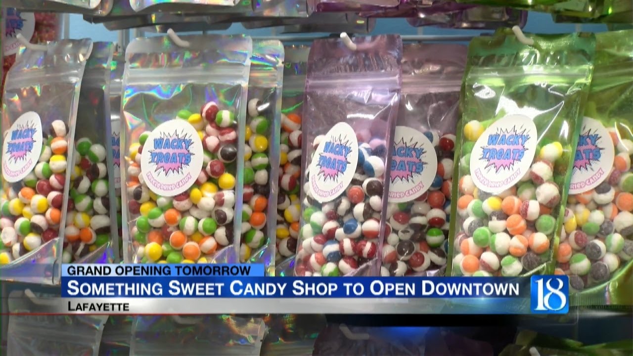Something Sweet Candy Shop to Open Downtown - YouTube