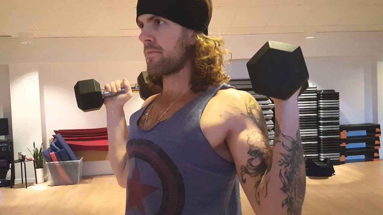 Övning för axlar: Axelpress - YouTube