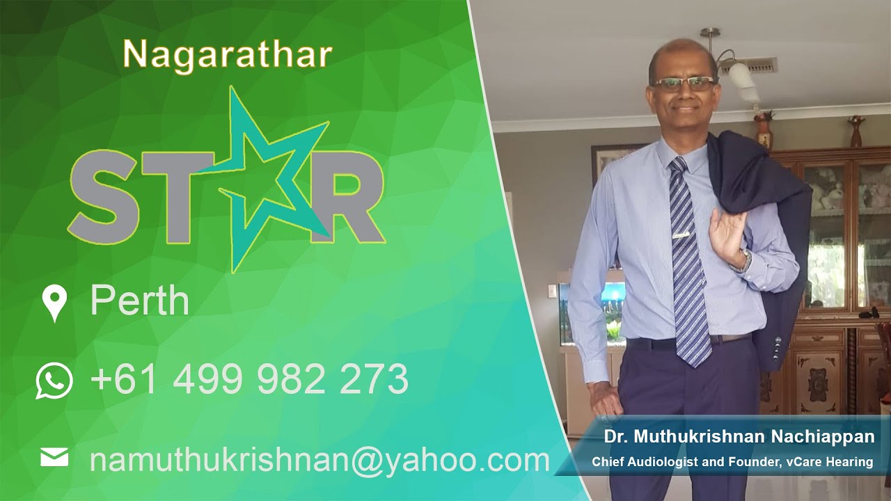 Dr. Muthukrishnan Nachiappan, Founder & Chief Audiologist, vCare ...