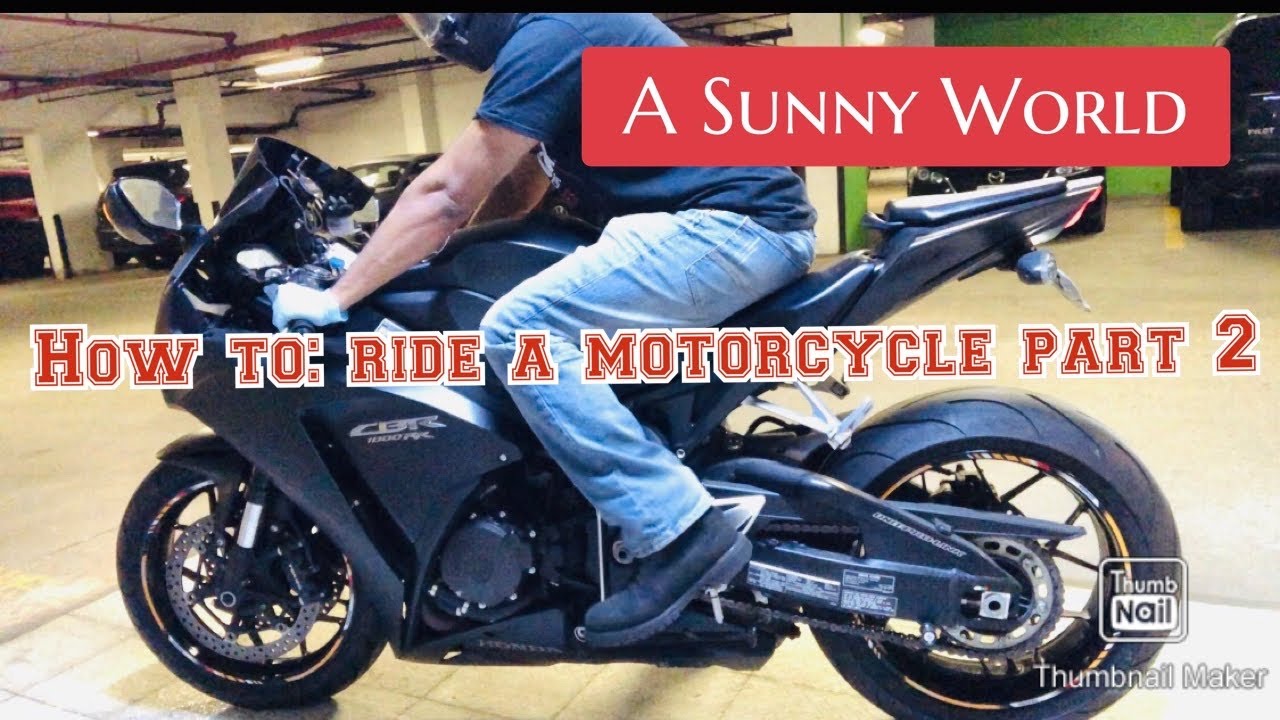 How to: ride a motorcycle part 2 (practical-english) - YouTube