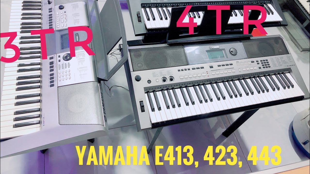 Organ Yamaha Psr E413, 423, 443 - YouTube