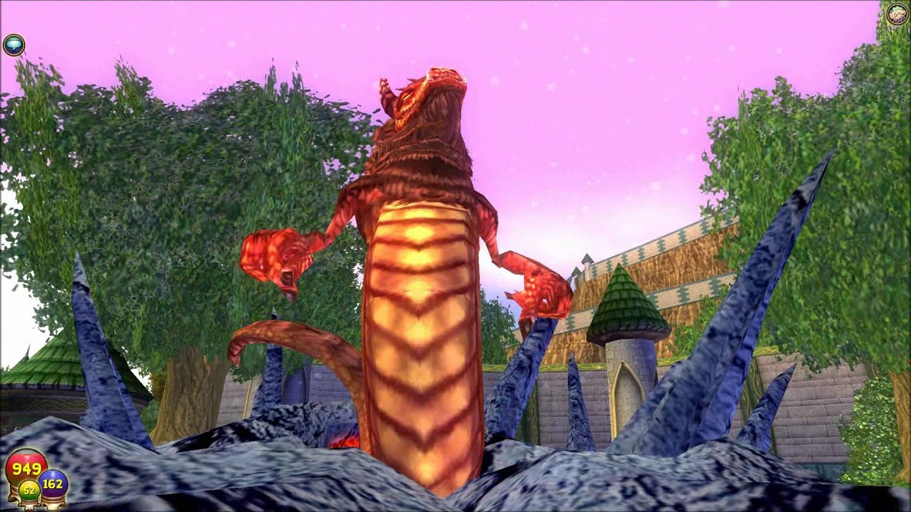Wizard 101 Fire Wyvern Spell - YouTube