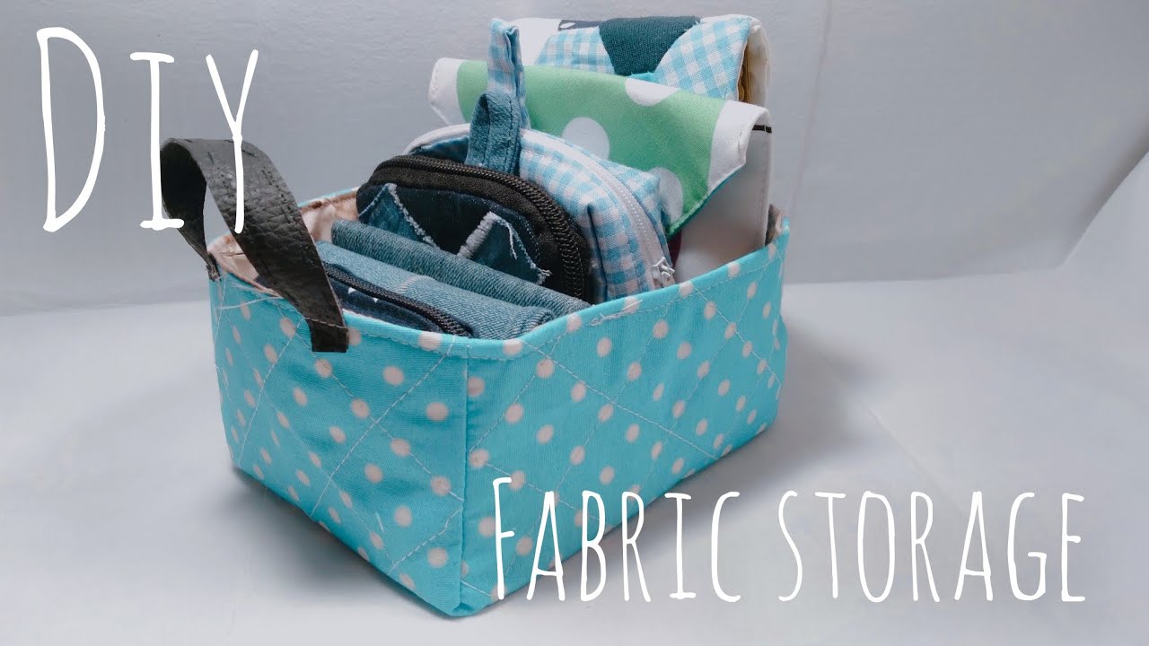 DIY Fabric Storage // DIY Rectangle Fabric Storage // Free Pattern ...