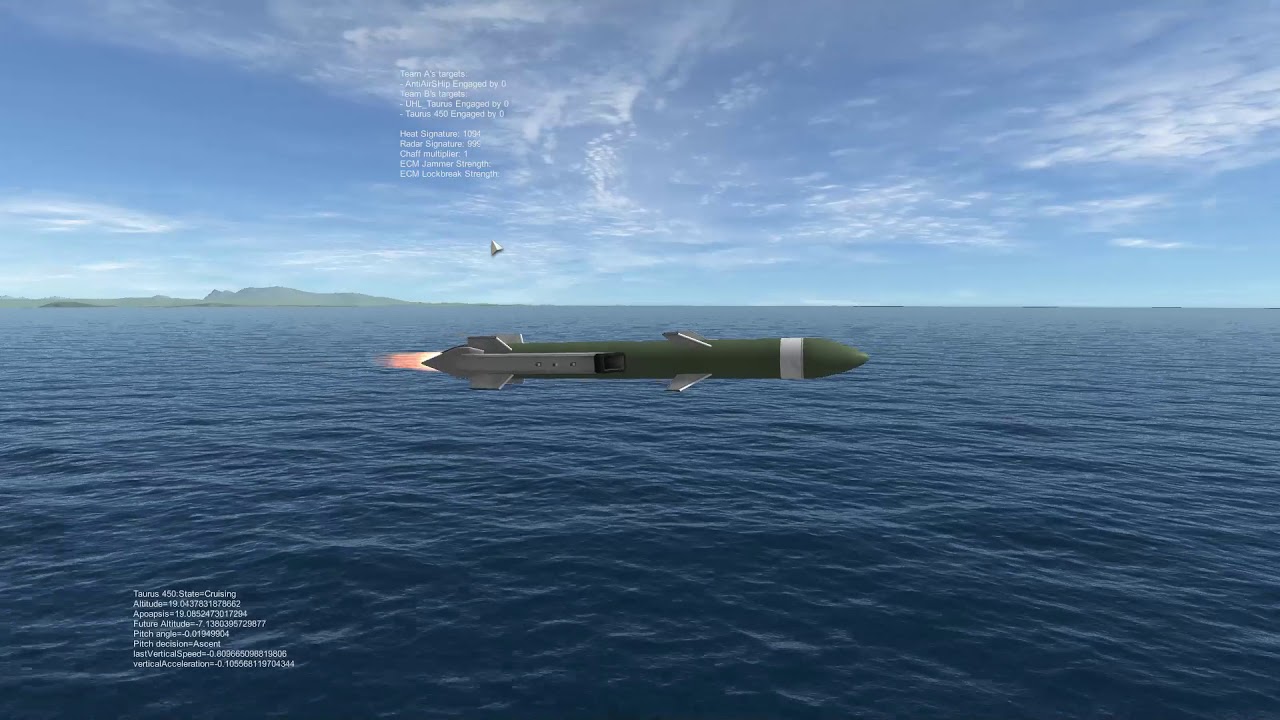 BDArmory Dev. New Cruise Guidance. Anti ship modular missile - YouTube